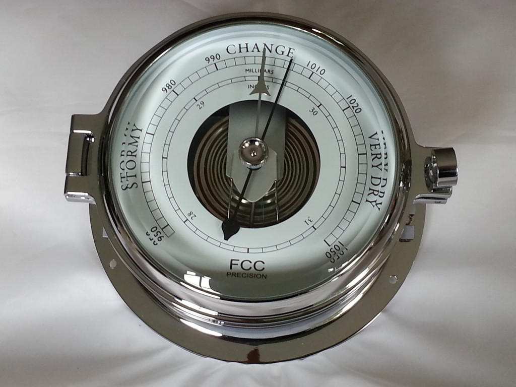 Chrome Marine Barometer - FCC Precision