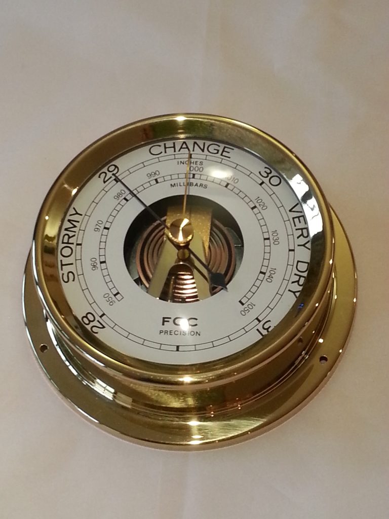 Brass Barometer 125mm - FCC Precision